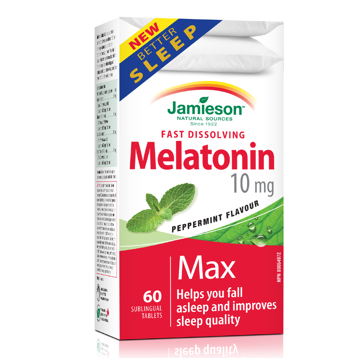 Jamieson Melatonin 10mg Sublingual - Mint 60's – Parapharmacy Plus